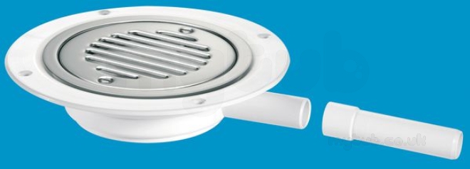 Mcalpine Usg1ssslsc Untrapped Shower Gully Grate Stainless Steel : Mcalpine