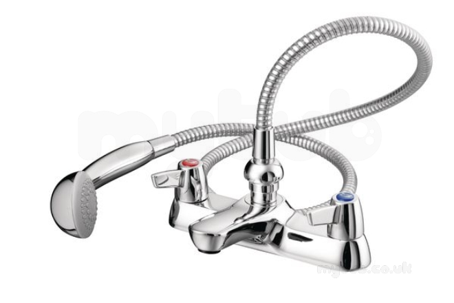 New Swan Two Tap Holes Qt Lvr Bath Shower Mixer/ Kit Cp : Wolseley