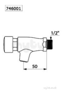 Delabie Tempostop Ab Wall Mounted Basin Tap M1/2 Inch 7sec Time Flow ...