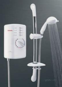 Heatrae Accolade 8 5kw Shower White Obsolete : Heatrae